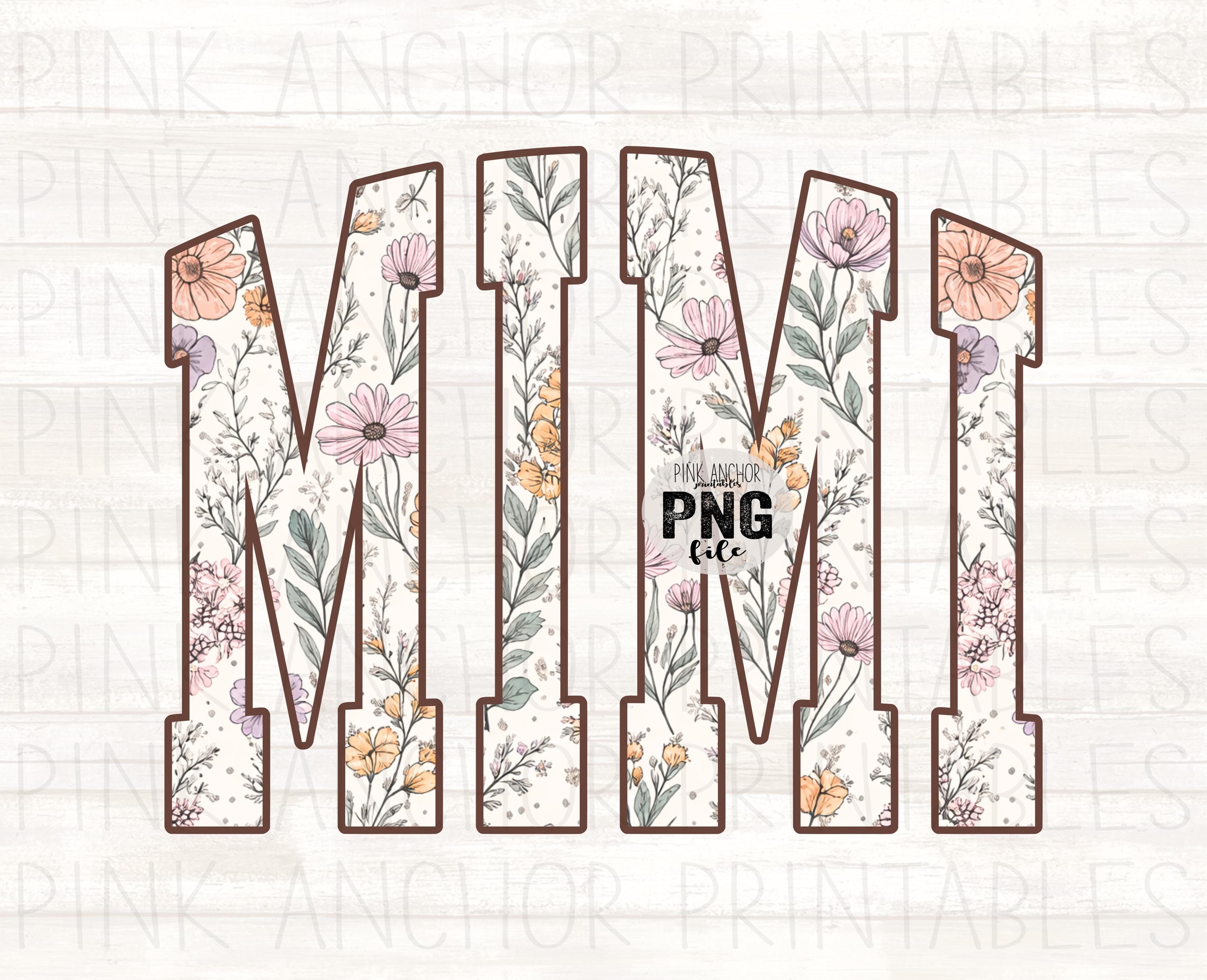 Mimi Floral Wild Flower Png File Clip Art Printable Design INSTANT ...
