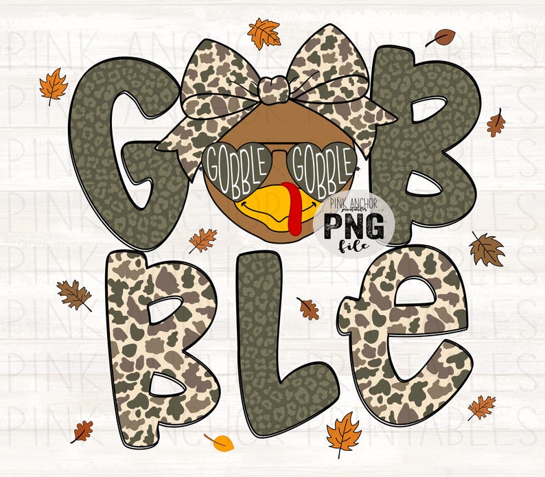 Instant Download Boy Girl Turkey Bundle Hat Bow Camo Circle Gobble ...