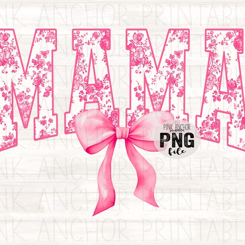 Pink Hearts Mama Png - Etsy