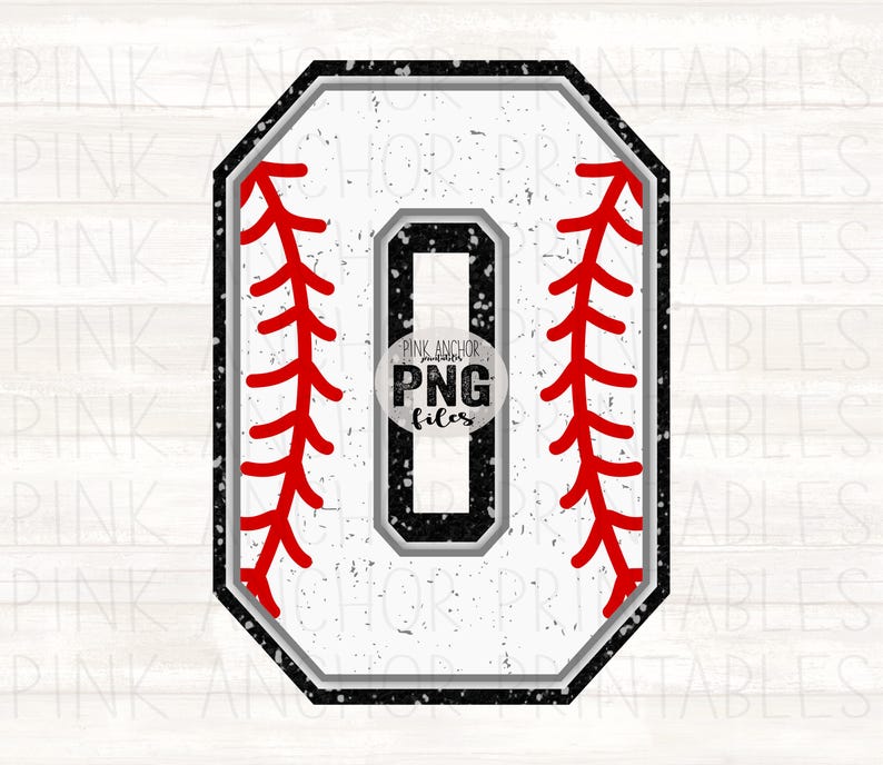 Instant Download 10 Separate Designs Baseball T-ball Numbers Bundle 0-9 ...