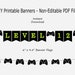 Printable Level 12 Banner Black & Lime Green Video Game - Etsy
