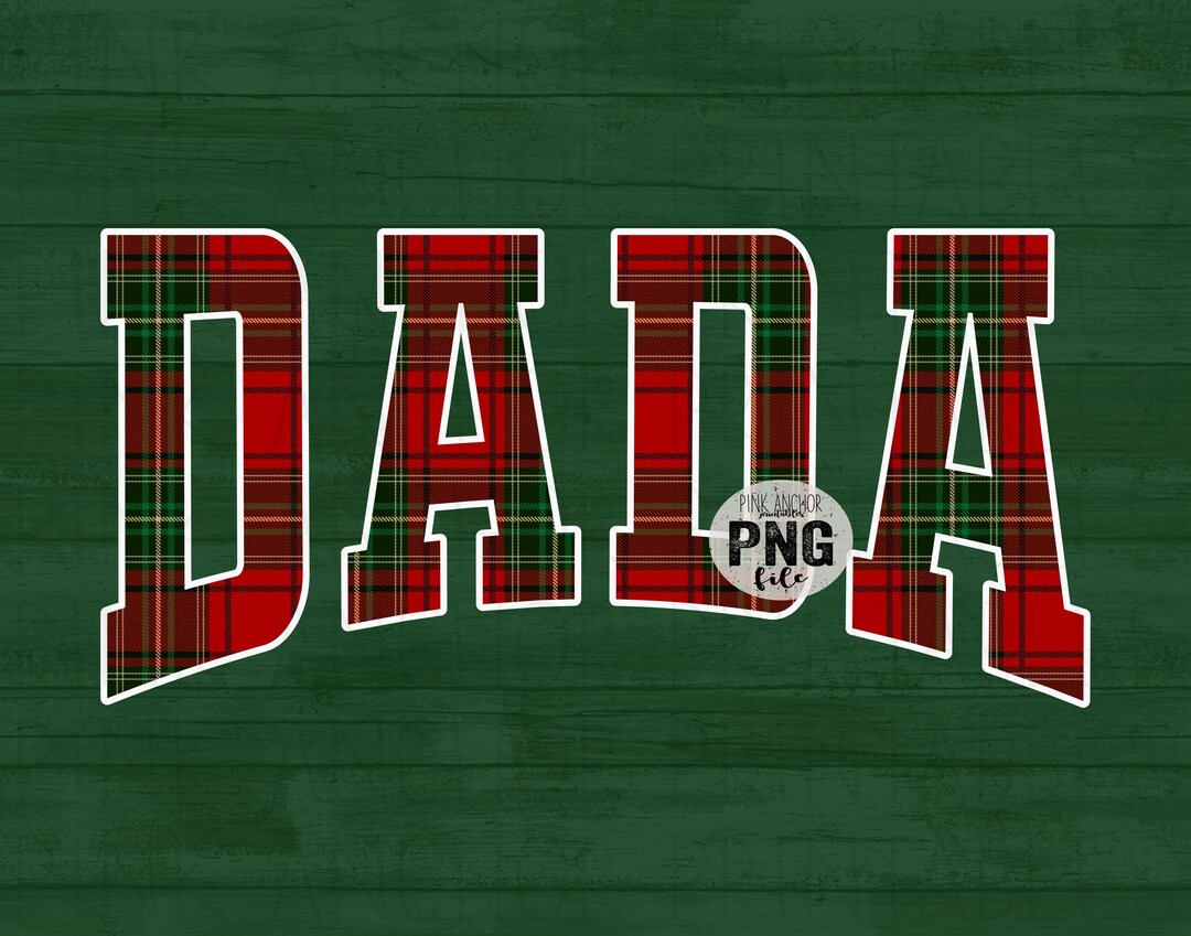 Instant Download Dada Red Green Plaid Png File Clip Art Printable ...