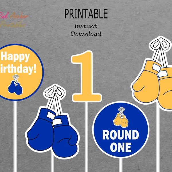 Boxing 1st Birthday Backdrop - Etsy