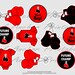 Printable Boxing Baby Shower Cupcake Toppers and Wrappers Red & Black ...