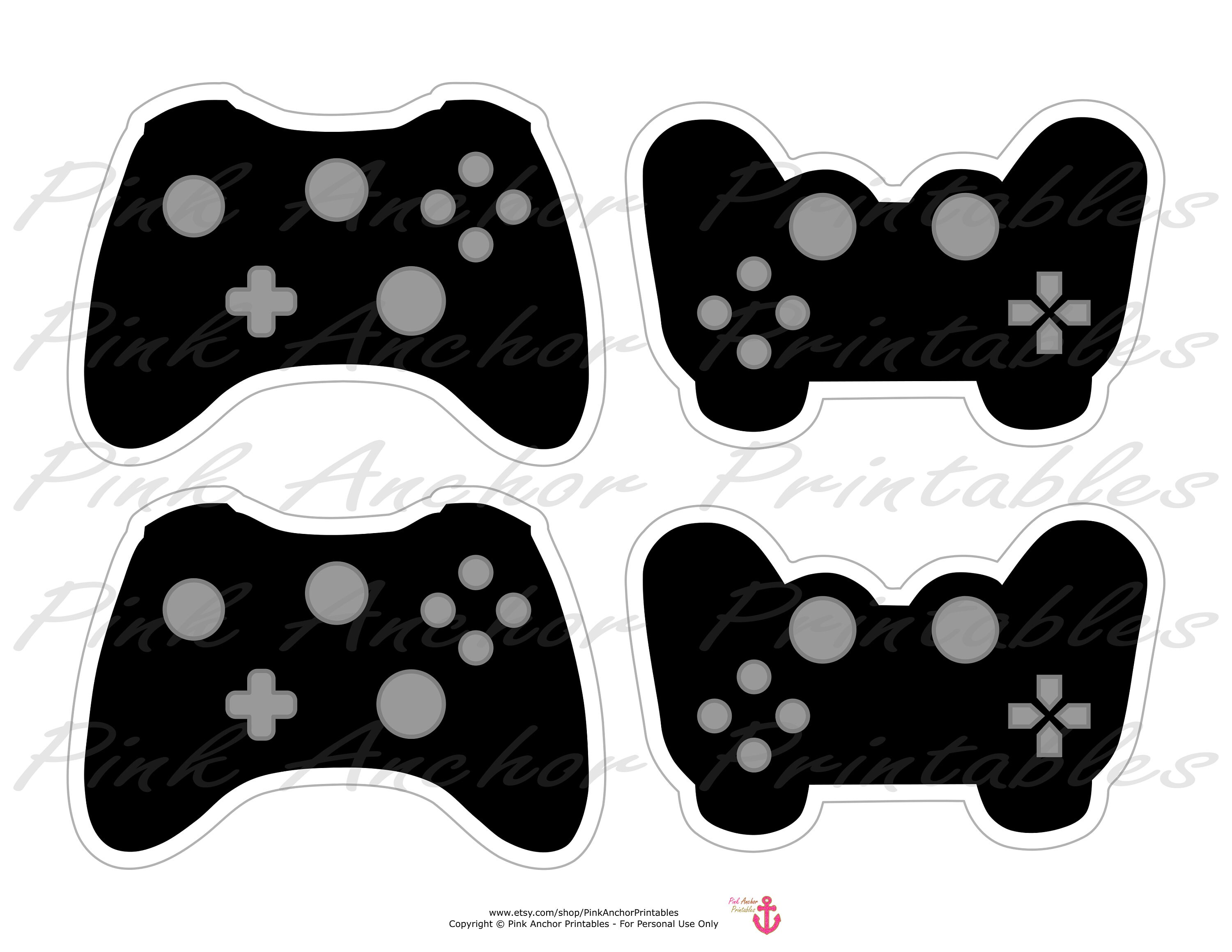 Printable Level 10 Banner - Black & Lime Green - Video Game Controller ...
