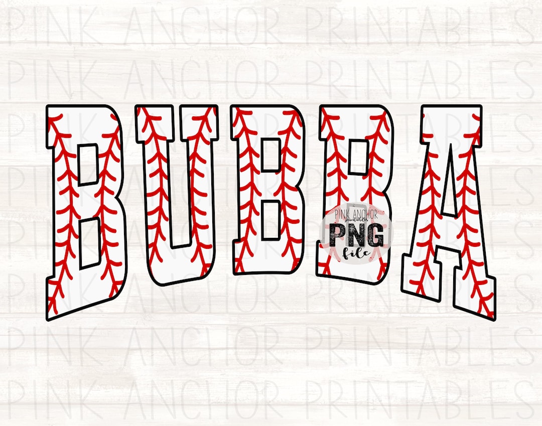 Bubba Baseball T-ball Sport Png File Clip Art Printable Design INSTANT ...