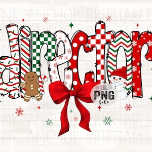 Instant Download Director Christmas Snowflake Stripes Polka Dot ...