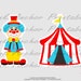Printable Circus Centerpieces Red Blue Yellow Carnival - Etsy