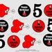 Printable Boxing Birthday Cupcake Toppers and Wrappers Red & - Etsy