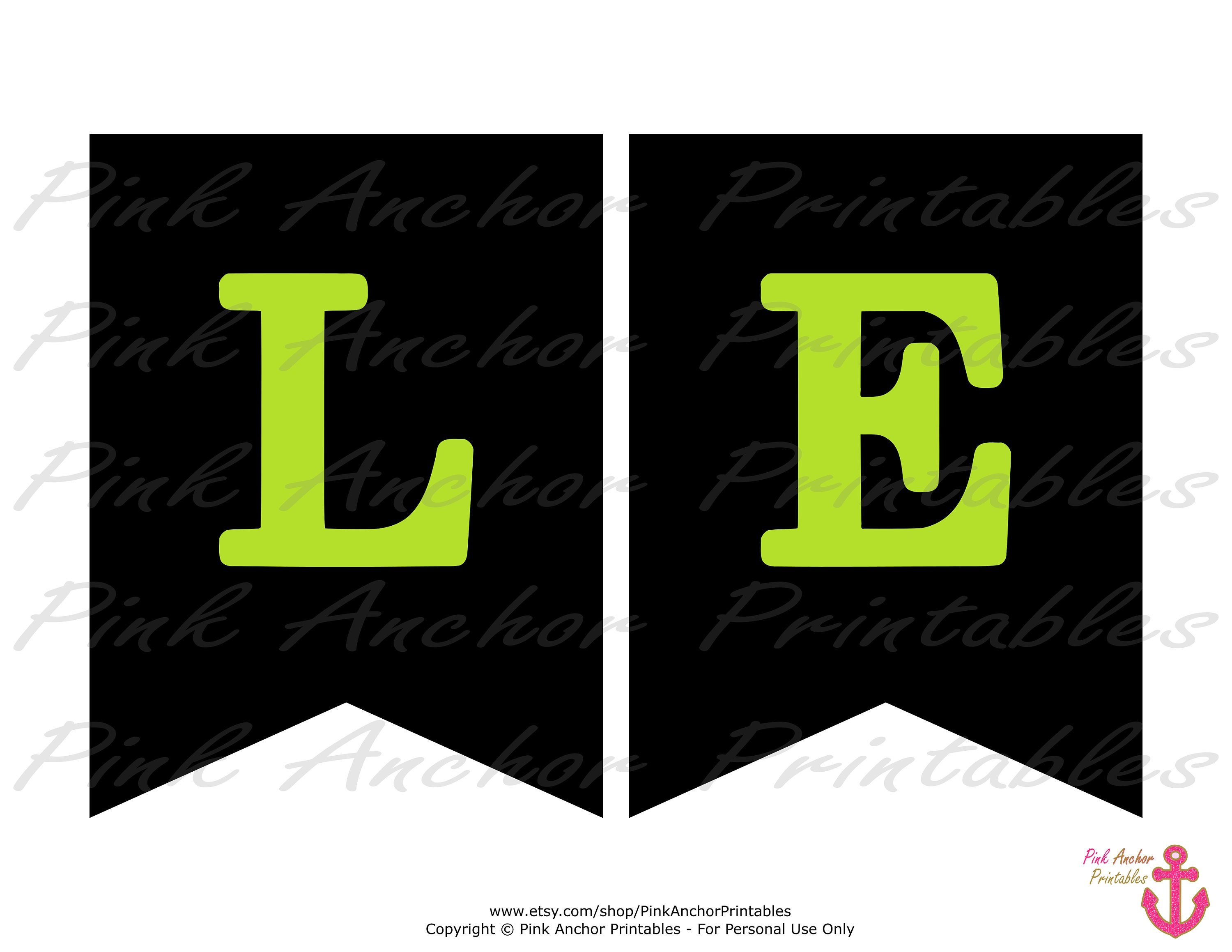 Printable Level 13 Banner Black & Lime Green Video Game | Etsy