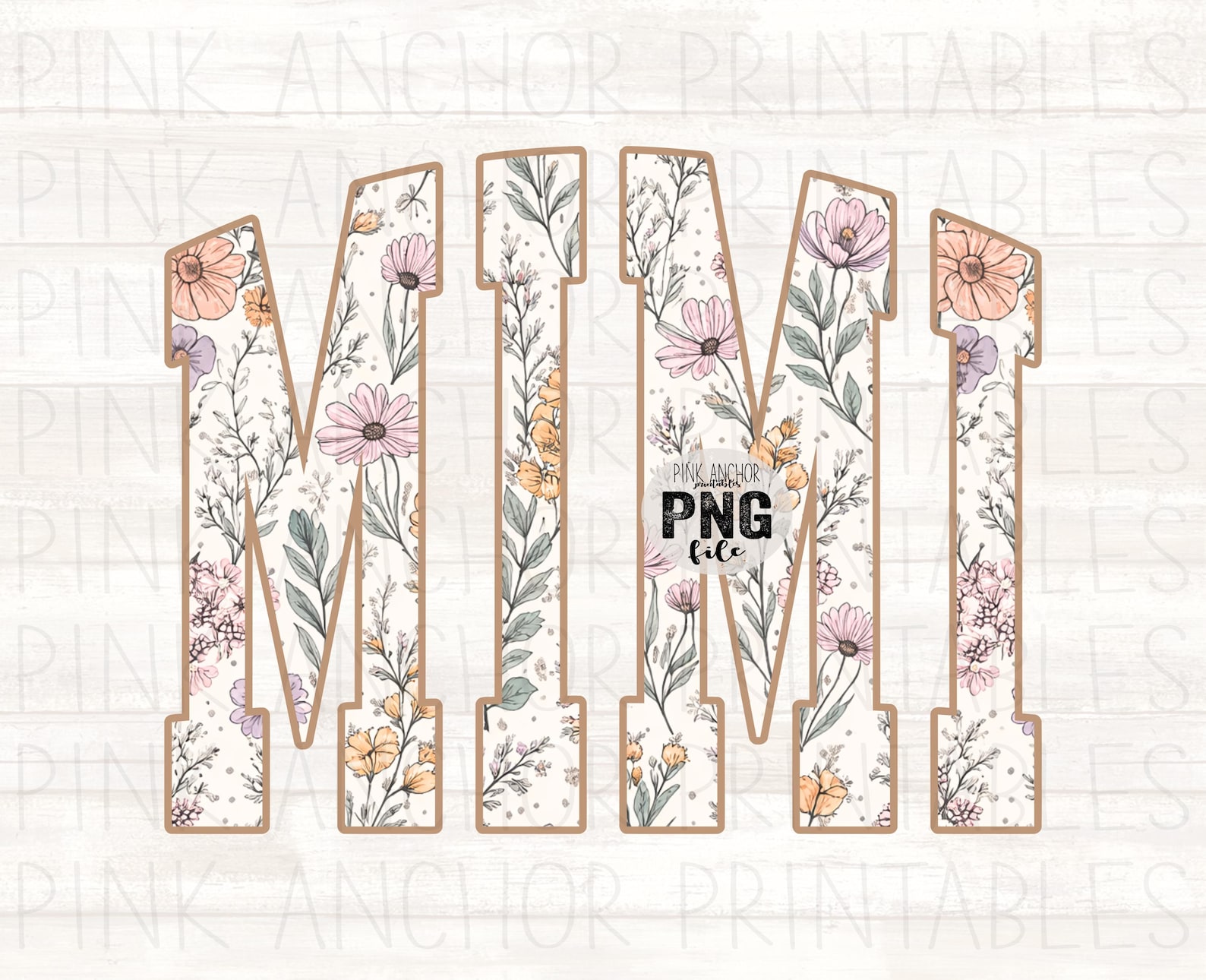 Mimi Floral Wild Flower Png File Clip Art Printable Design INSTANT ...