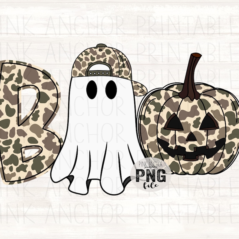 Halloween Camo Boo - Etsy