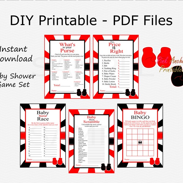 Red Baby Shower - Etsy