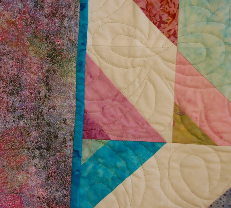 Bright Strip Tube Quilt | Etsy