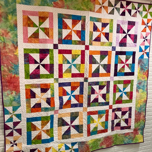 Pinwheels Quilt - Etsy