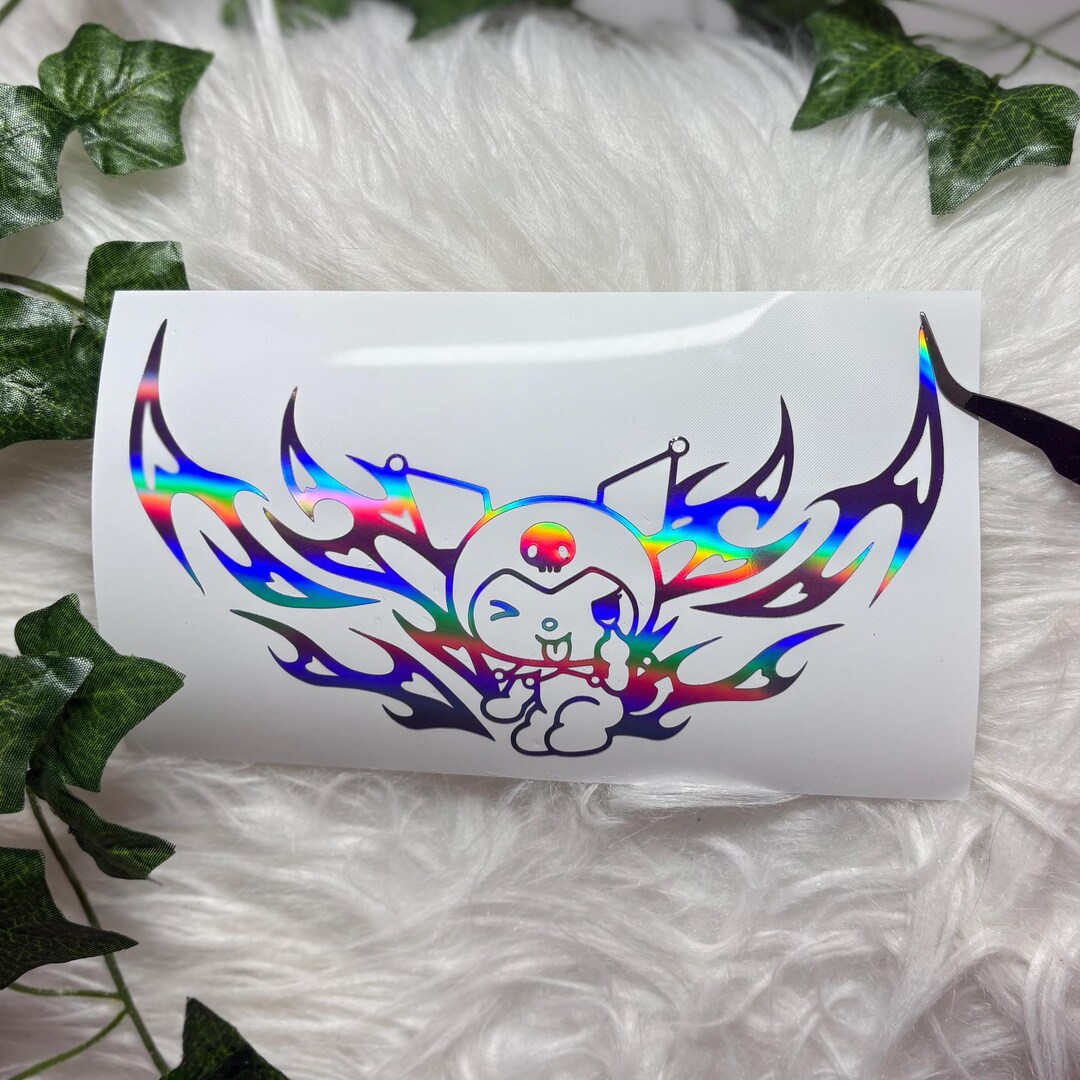 Kuro Cutie Tramp Stamp Decal, Cute Car Tramp Stamp, Goth Car Sticker ...