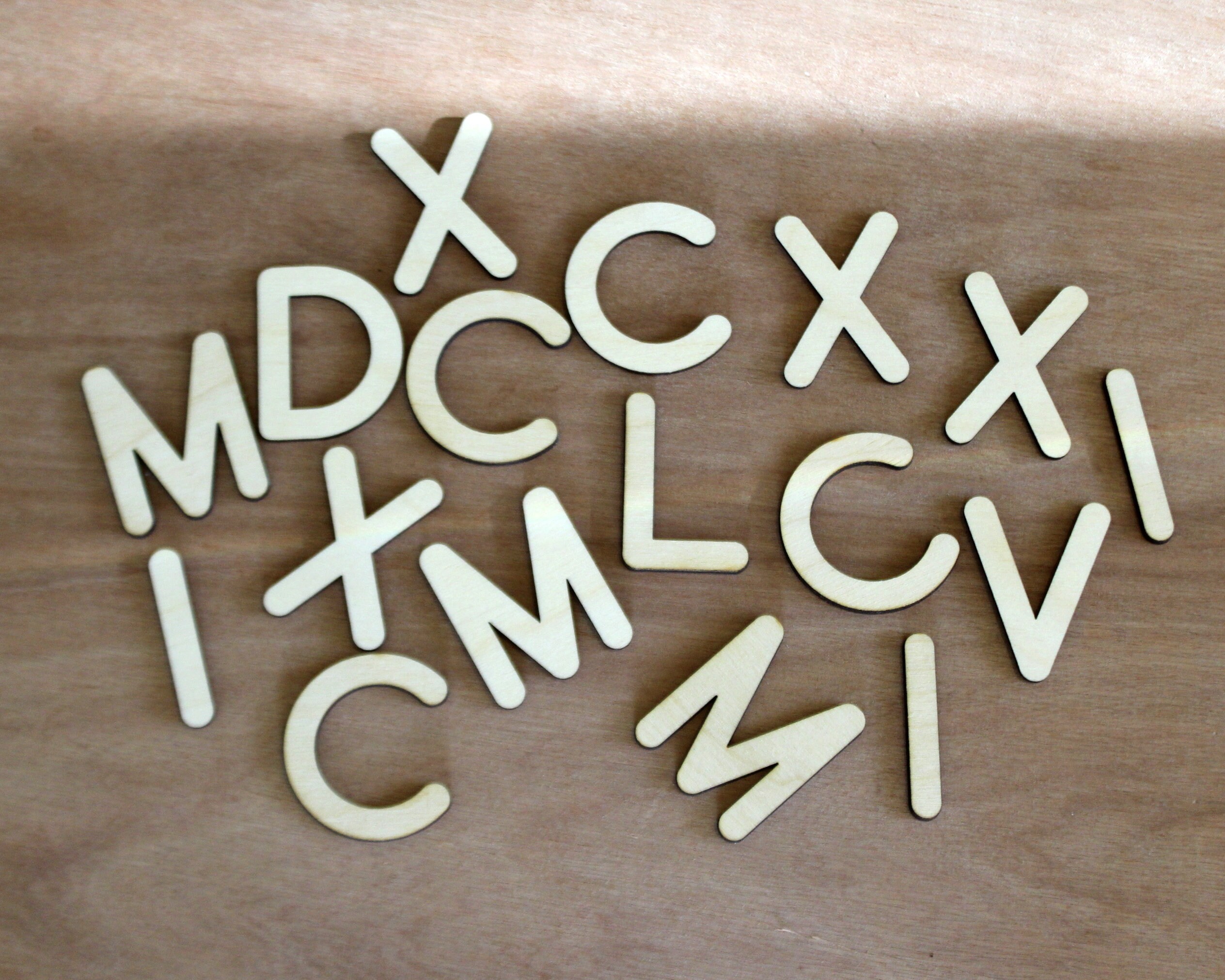 Roman Numerals Learning Aid, Mathematics Manipulatives, Homeschooling ...