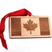 Canada Flag Ornament, Christmas, Custom Wooden, Military, Maple Leaf ...