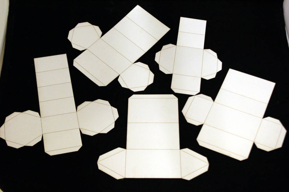 Geometric Prisms Paper Models Triangular Rectangular - Etsy