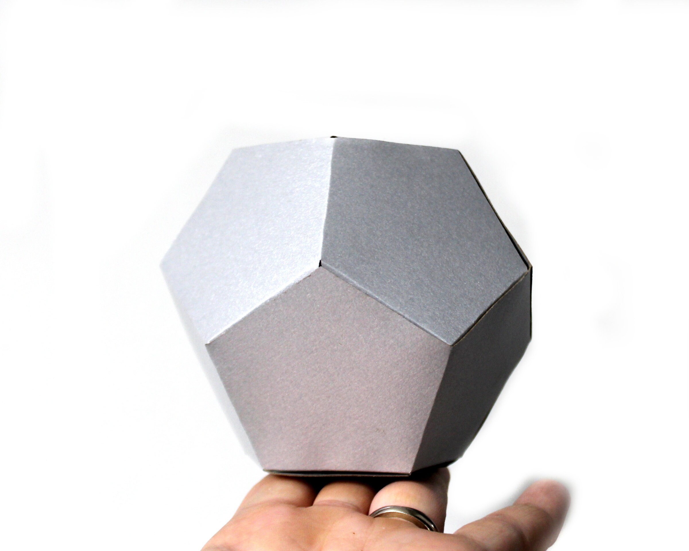 Large Dodecahedron Cardstock Model Polyhedron 3D Shapes - Etsy