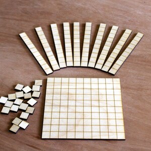 Base 10 Math Manipulatives, Homeschooling, Montessori, Hundreds, Place ...