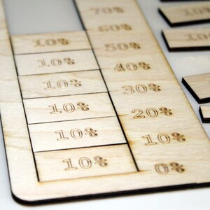 Percent Learning Aid, Mathematics Manipulative, Homeschooling Tool ...