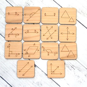 Geometry Tiles, Intro to Geometry Concepts, Mathematics Learning Aid ...
