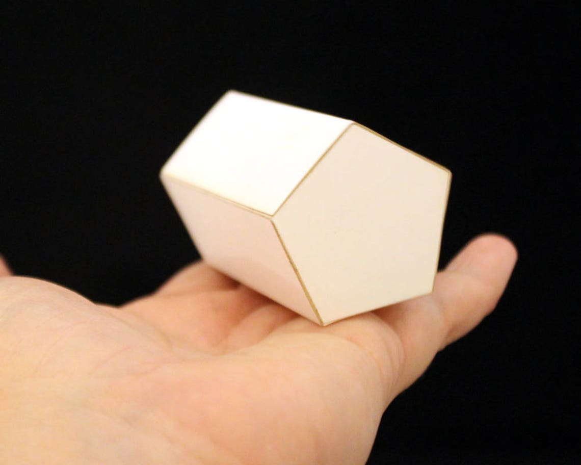 Geometric Prisms Paper Models Triangular Rectangular - Etsy