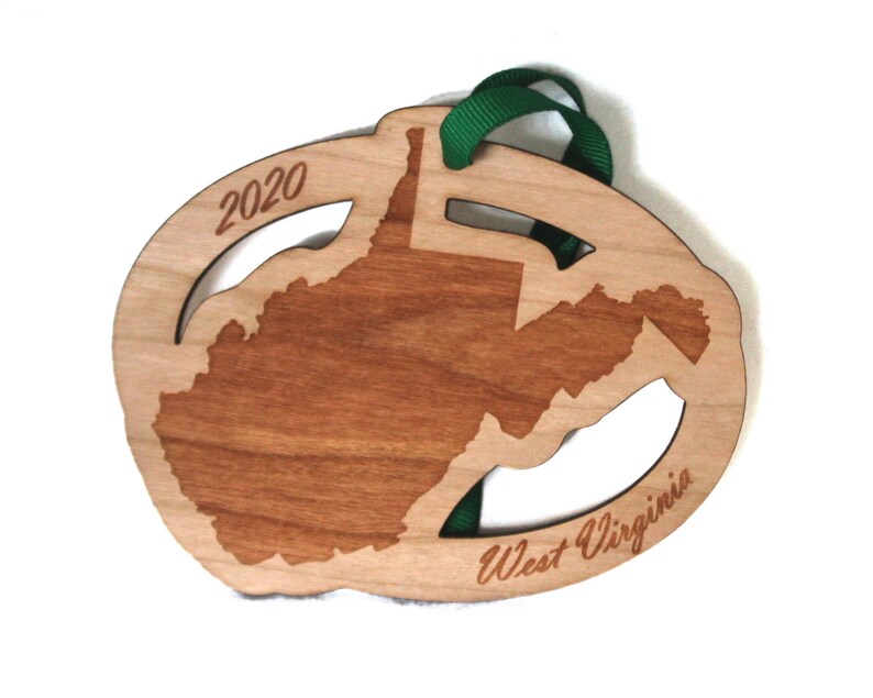 West Virginia Wooden Ornament, Christmas, Custom, Personalized, State ...