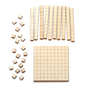 Base 10 Math Manipulatives, Homeschooling, Montessori, Hundreds, Place ...