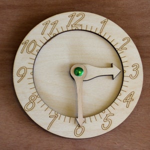 Analog Clock Learning Aid, Telling Time, Time Keeping, Mathematics ...