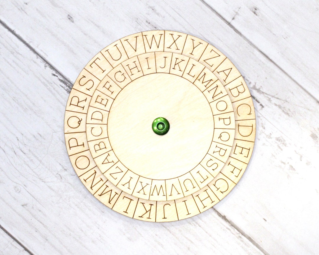 Cipher Wheel, Cipher Disk, Decoder, Encryption, Escape Room Prop, Cryptology, Encoded Message ...