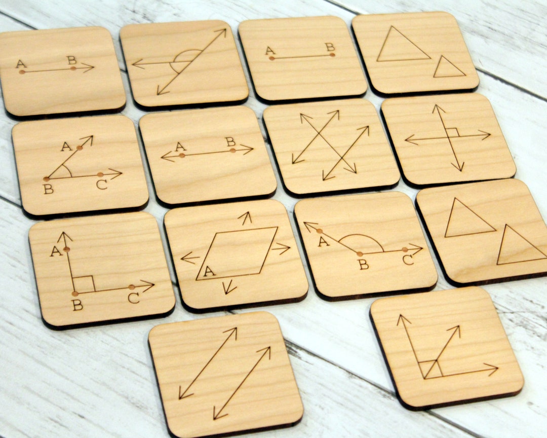 Geometry Tiles, Intro to Geometry Concepts, Mathematics Learning Aid ...