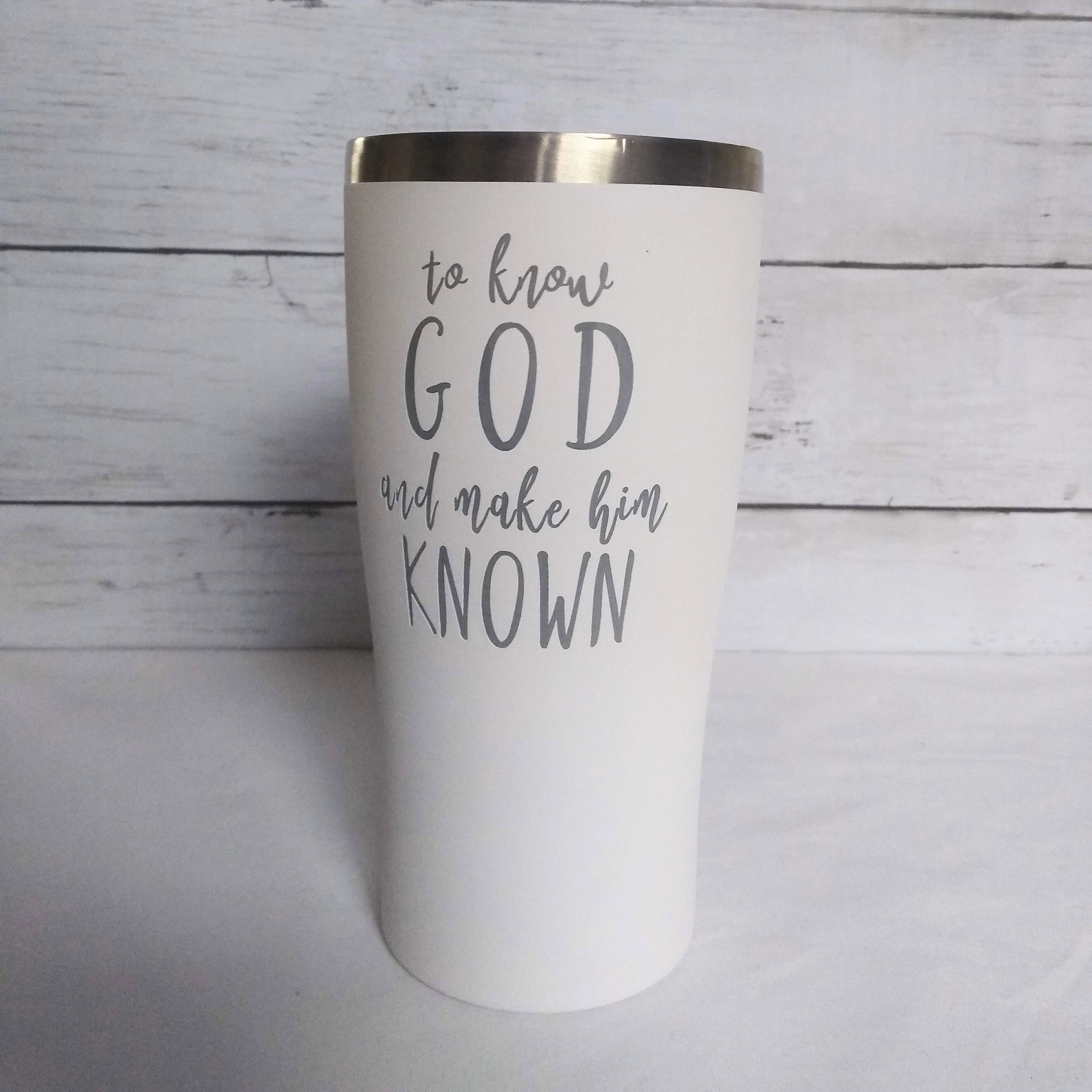 Blessed 20 Oz Coffee Tumbler Christian Mug Hashtag Blessed Etsy