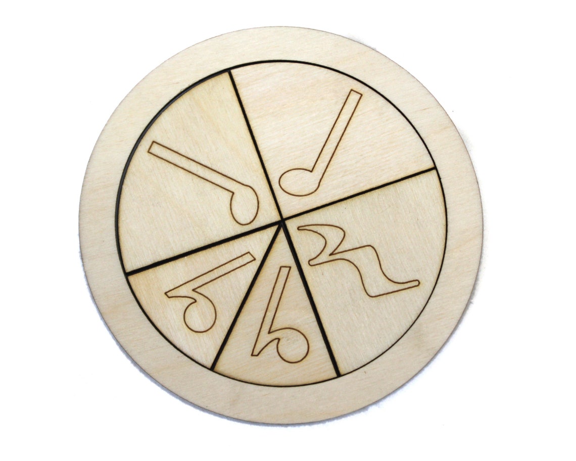 Music Fractions Learning Aid Music Lesson Manipulatives | Etsy