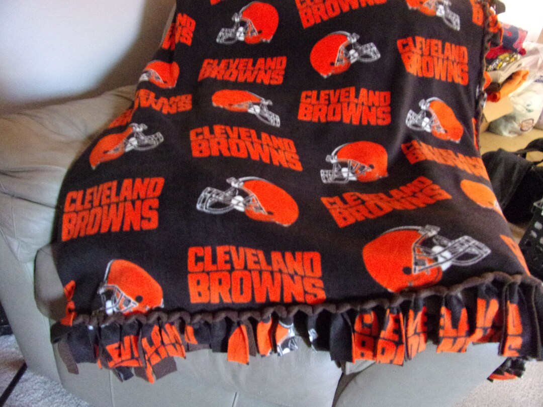 Cleveland Browns Fleece Blanket - Etsy