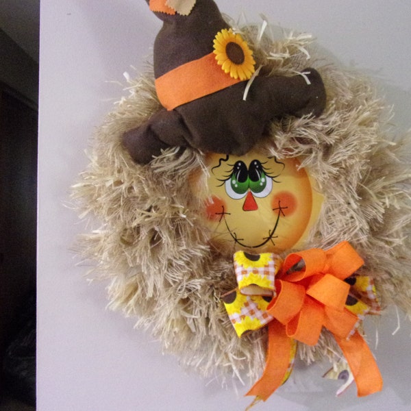 Scarecrow Wreath - Etsy
