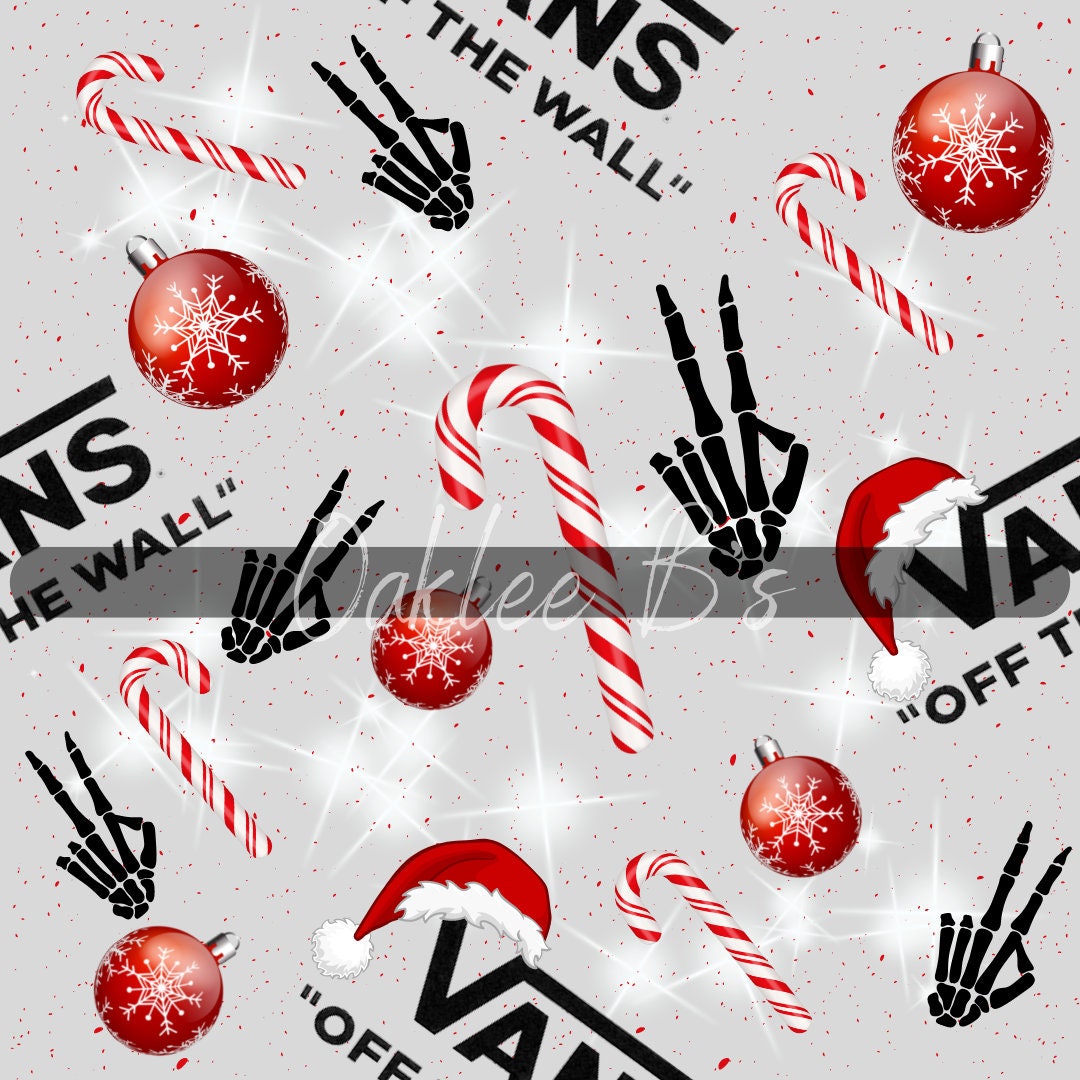 Skater Christmas Skate Custom Seamless File Digital - Etsy