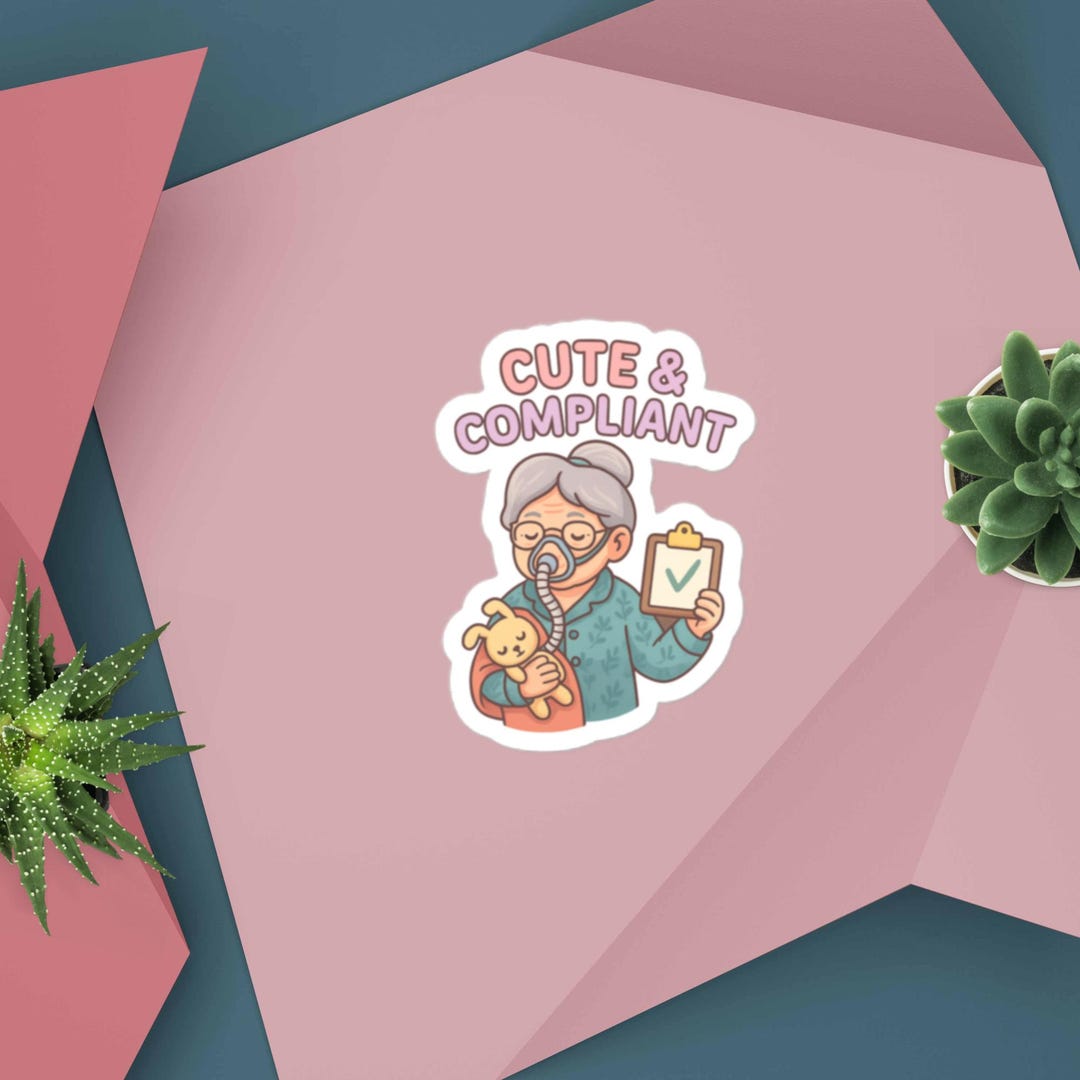 Sleep Apnea CPAP Sticker | CPAP Queen Sticker | Cute Vinyl Decal | CPAP ...