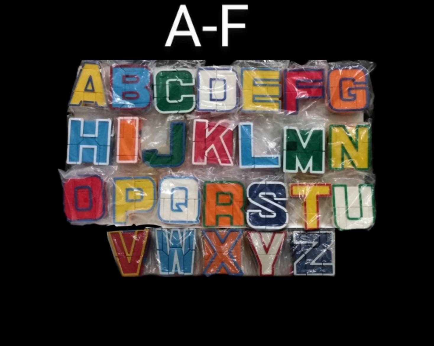 Transformer Alphabet Letters