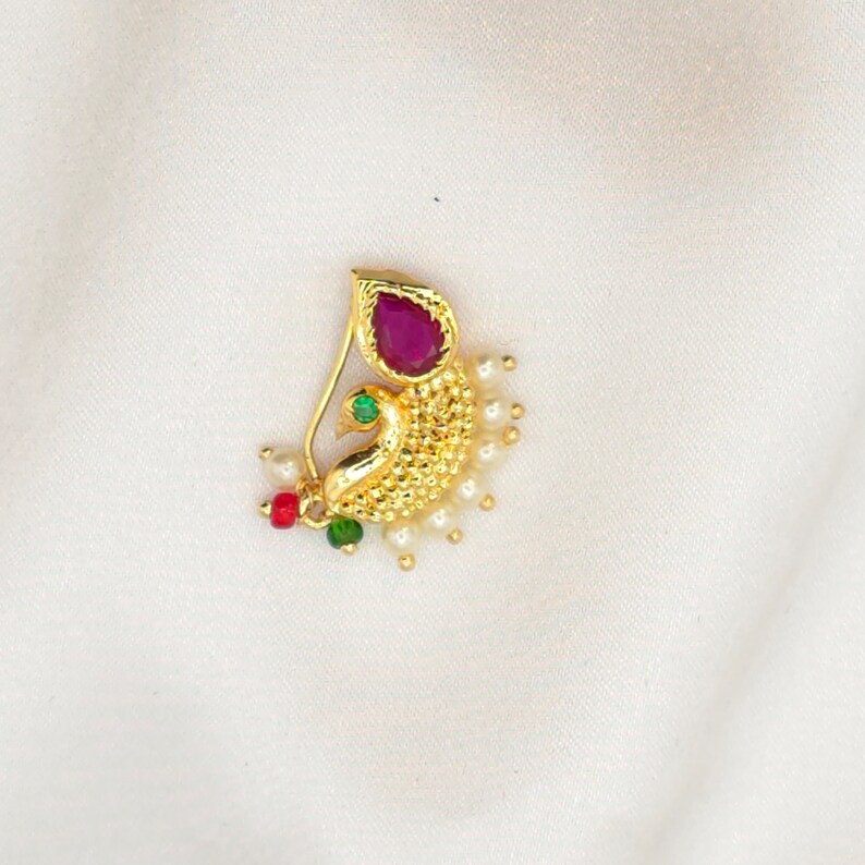 Choose From Maharashtrian Nath Pressing Gold Polished - Etsy