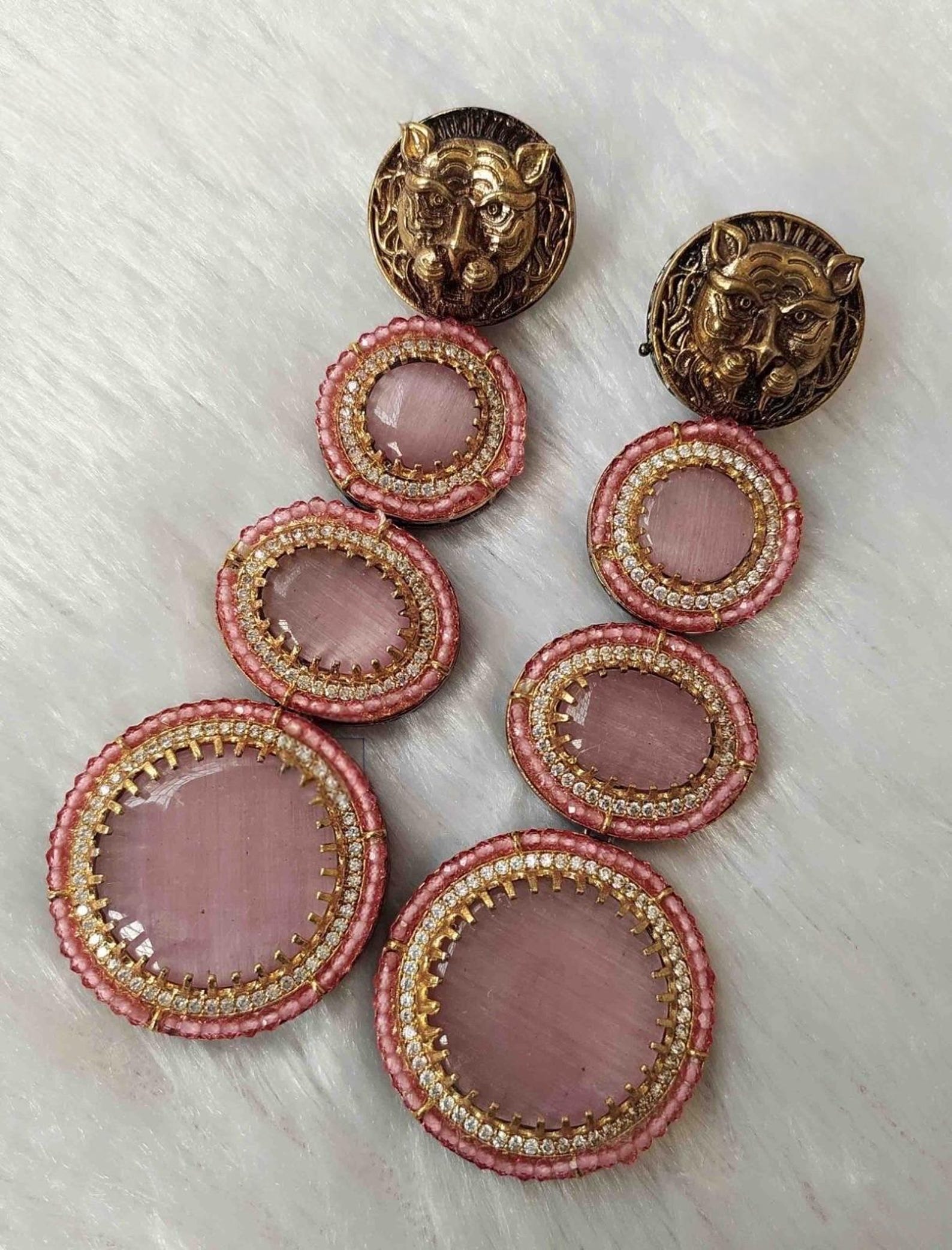 Sabyasachi Inspired Long Earrings Two Tone - Etsy