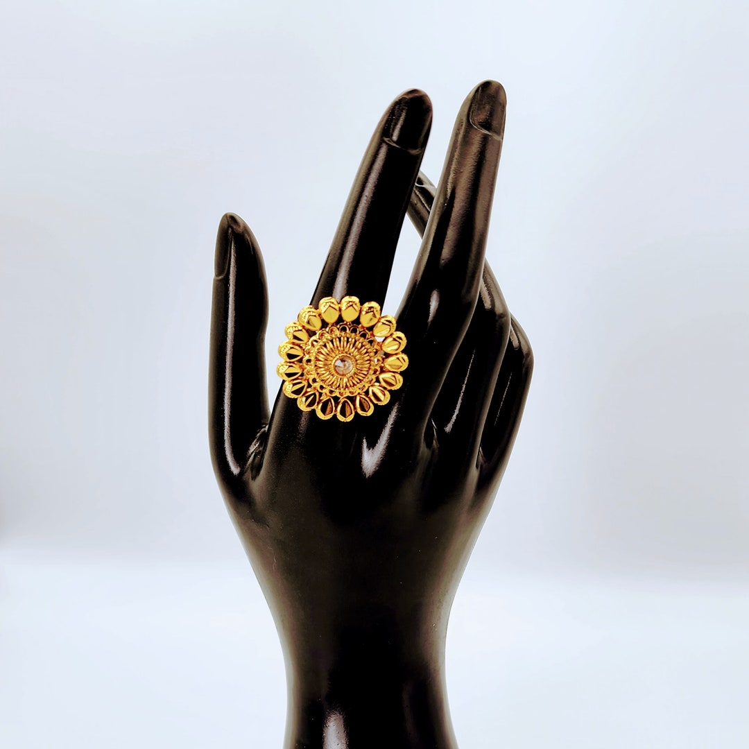 Choose From Multiple Statement Gold Rings Ajustable - Etsy