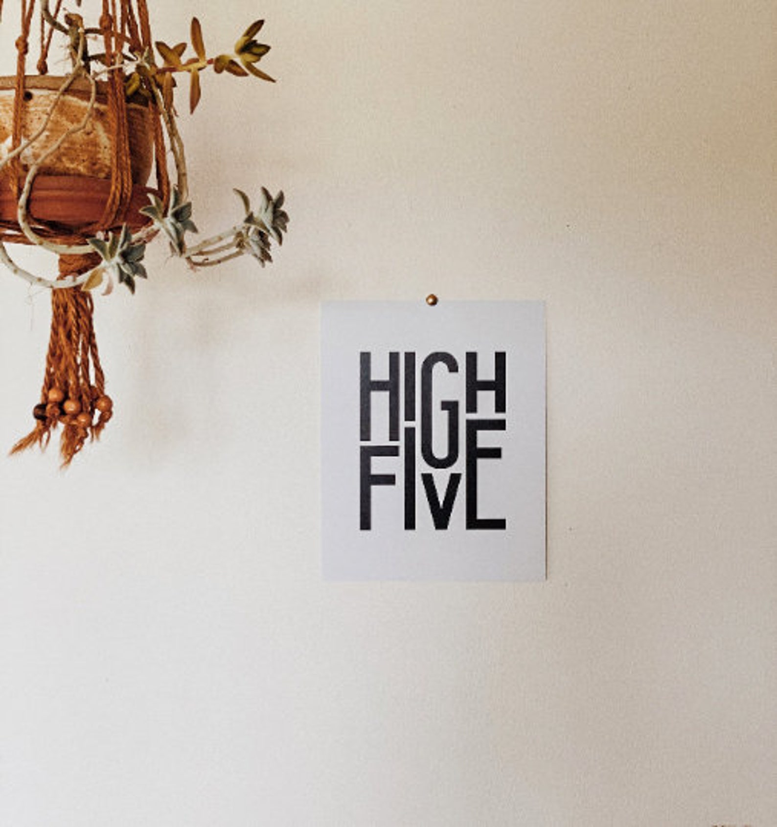 High Five Wall Art Print - Etsy