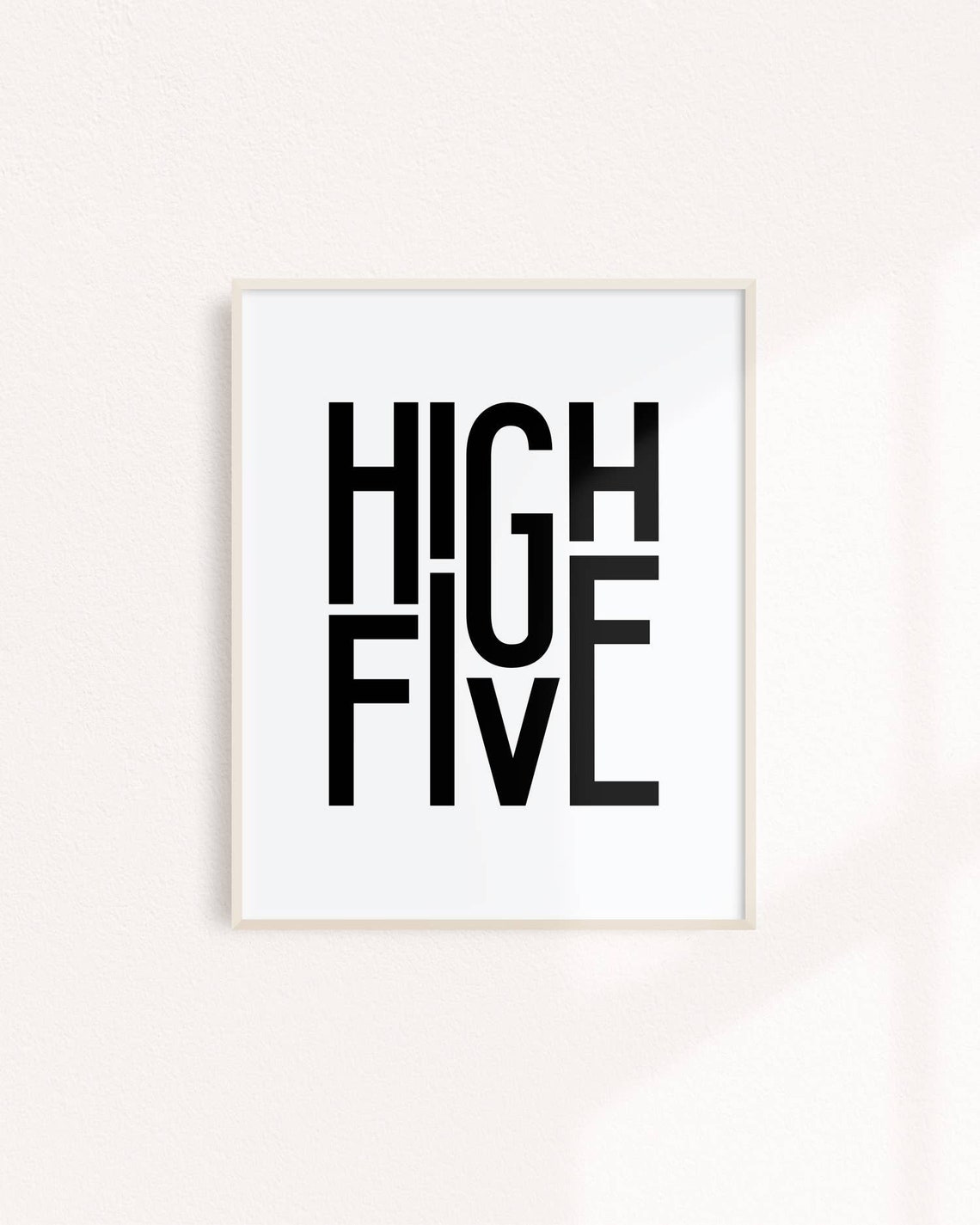 High Five Wall Art Print - Etsy