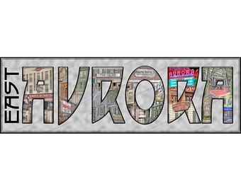 Map of East Aurora, New York, Art Print - Etsy