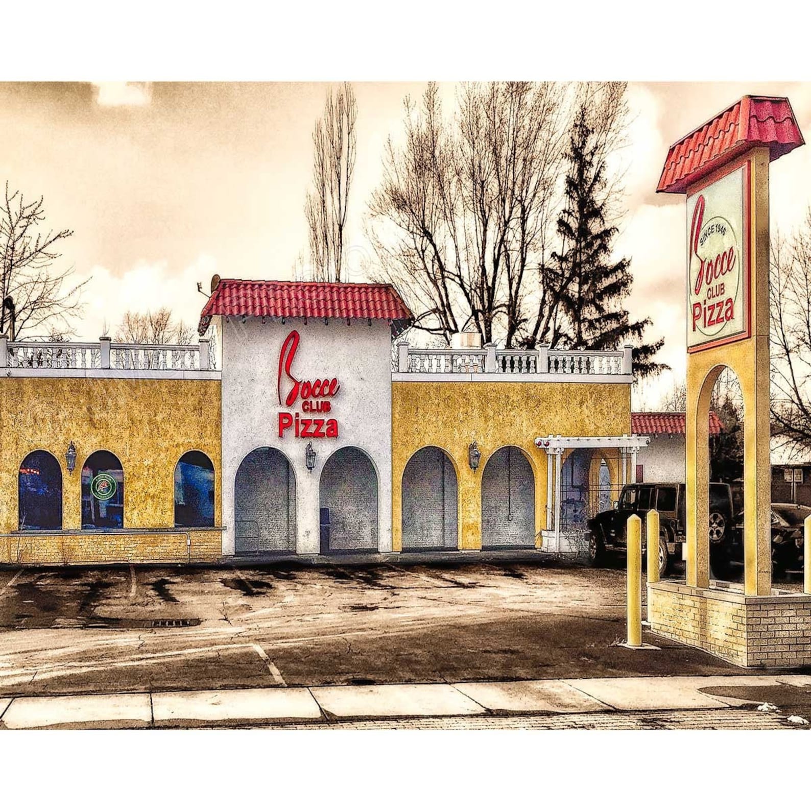 Bocce Club Pizza on Bailey Avenue Photograph in Buffalo NY --horizontal ...