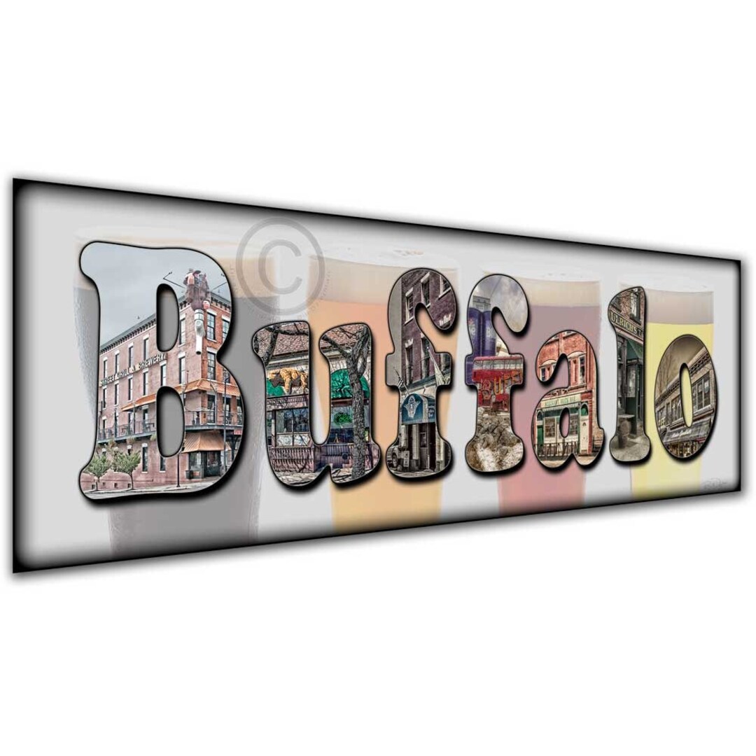Buffalo Letters & Buildings - #2 Beer - Etsy