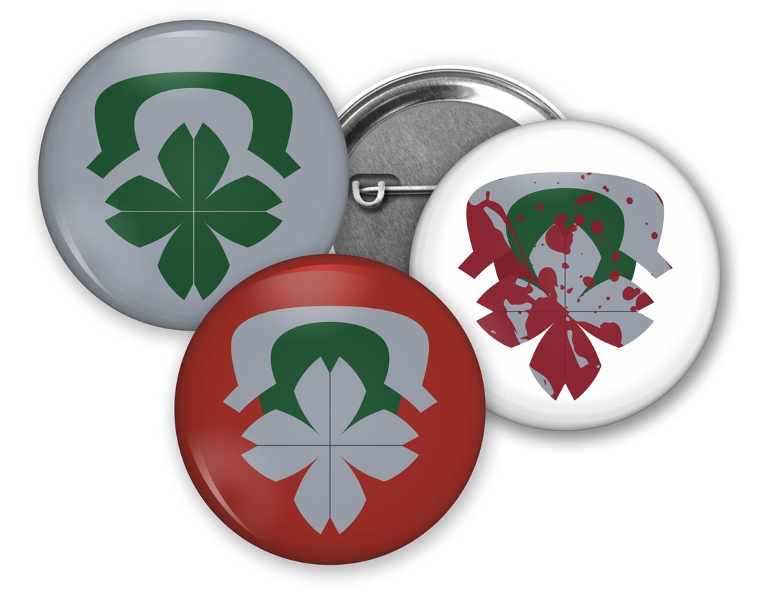 RWBY Clover Ebi Buttons - Etsy