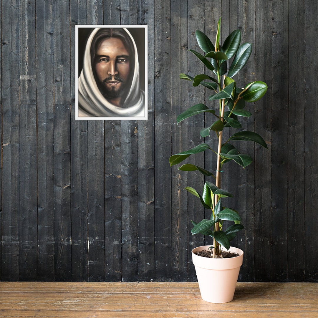 Digital Download of Jesus, Accurate Jesus Portrait, Jesus Print, Brown ...